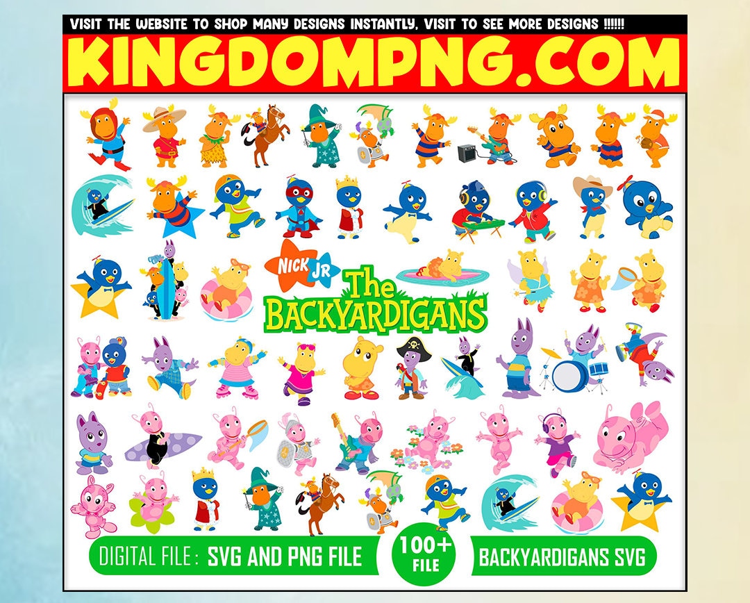 The Backyardigans SVG Bundle Svg for Children Backyardigans - Etsy ...
