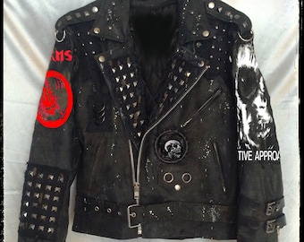 Men's Gothic Patches Fashion Steampunk Jacket - Etsy