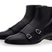 Men's Made to Order Monk in Black Color Double Buckle - Etsy