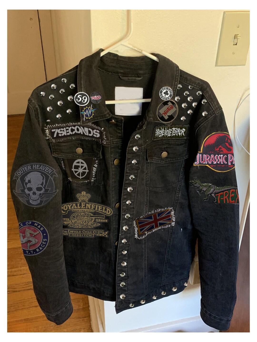 Men's Button up Jeans Customize Jacket Motor Bike - Etsy