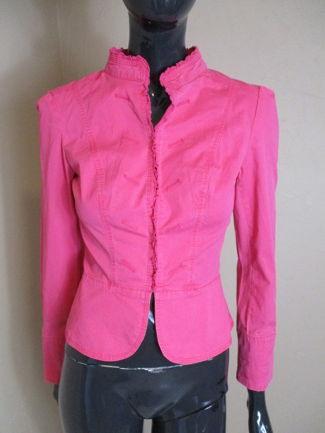 Shocking Pink Jacket . Vintage Jacketpink Jacketsmart - Etsy