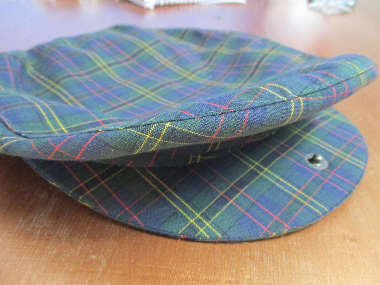 Vintage Flat Cap in Green Check Pattern. Vintage Cap\flat Cap\green ...