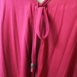 Vintage Top in Deep Red . Vintage \vintage Top\red Top\boho Top\boho ...