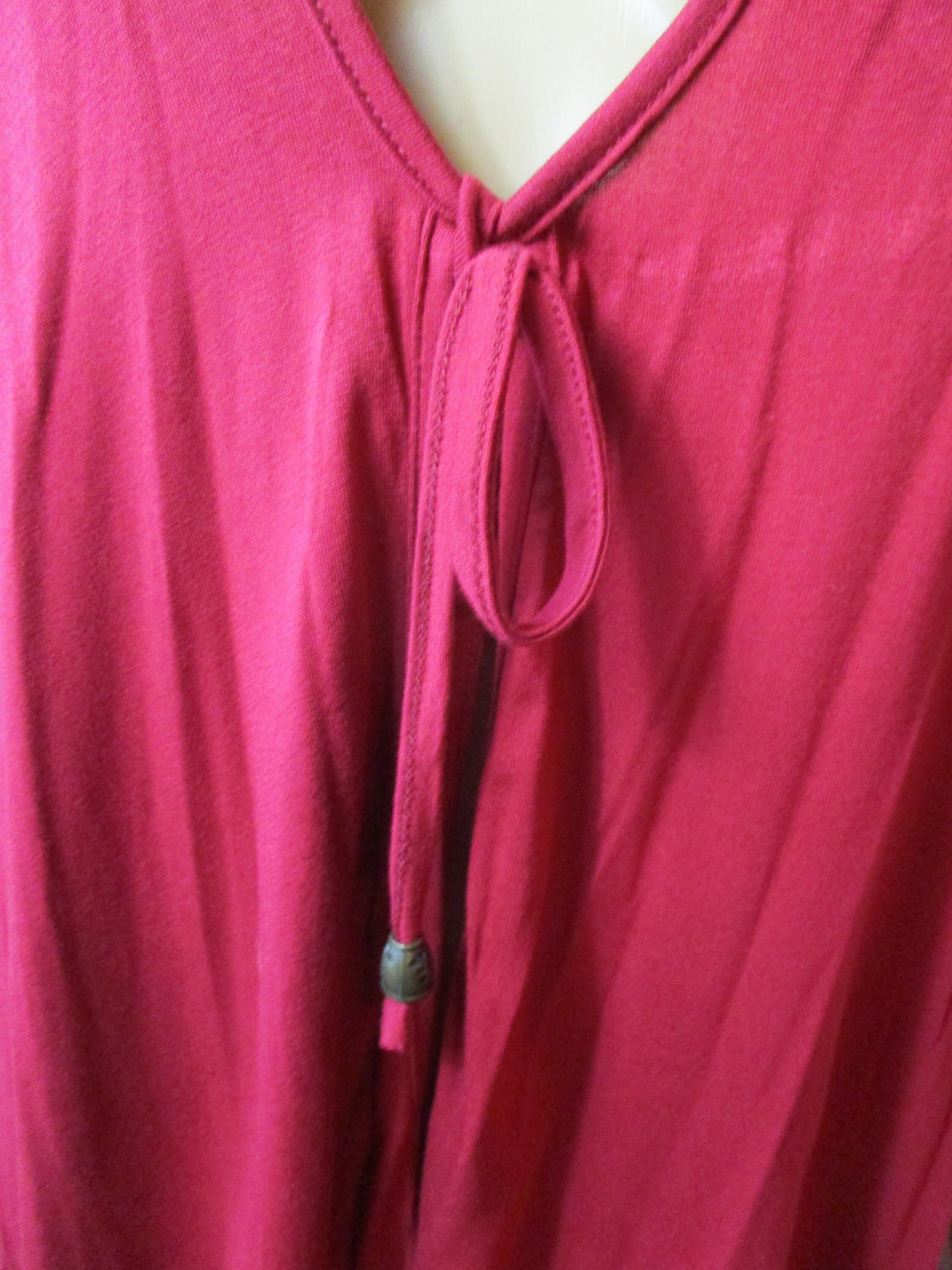 Vintage Top in Deep Red . Vintage \vintage Top\red Top\boho Top\boho ...