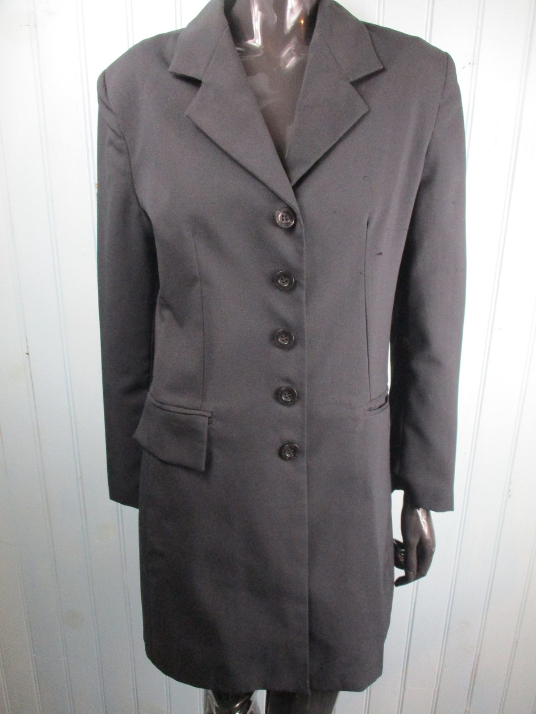 Retro 80s Long-line Jacket. Retro Jacket\80's Style Jacket\long Jacket ...