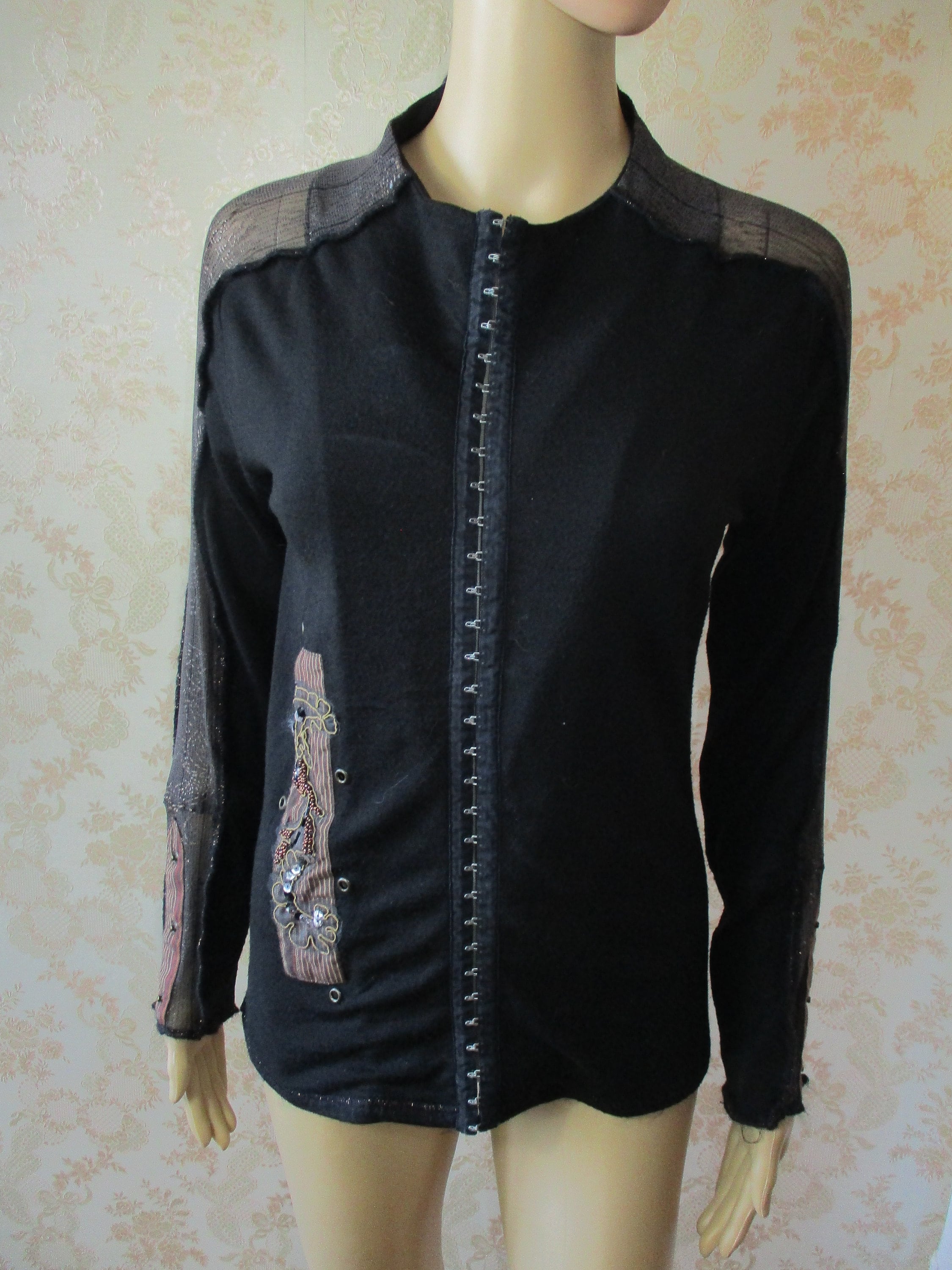 Vintage Jacket With Beaded Panels. Vintage Top\vintage Jacket\beaded ...