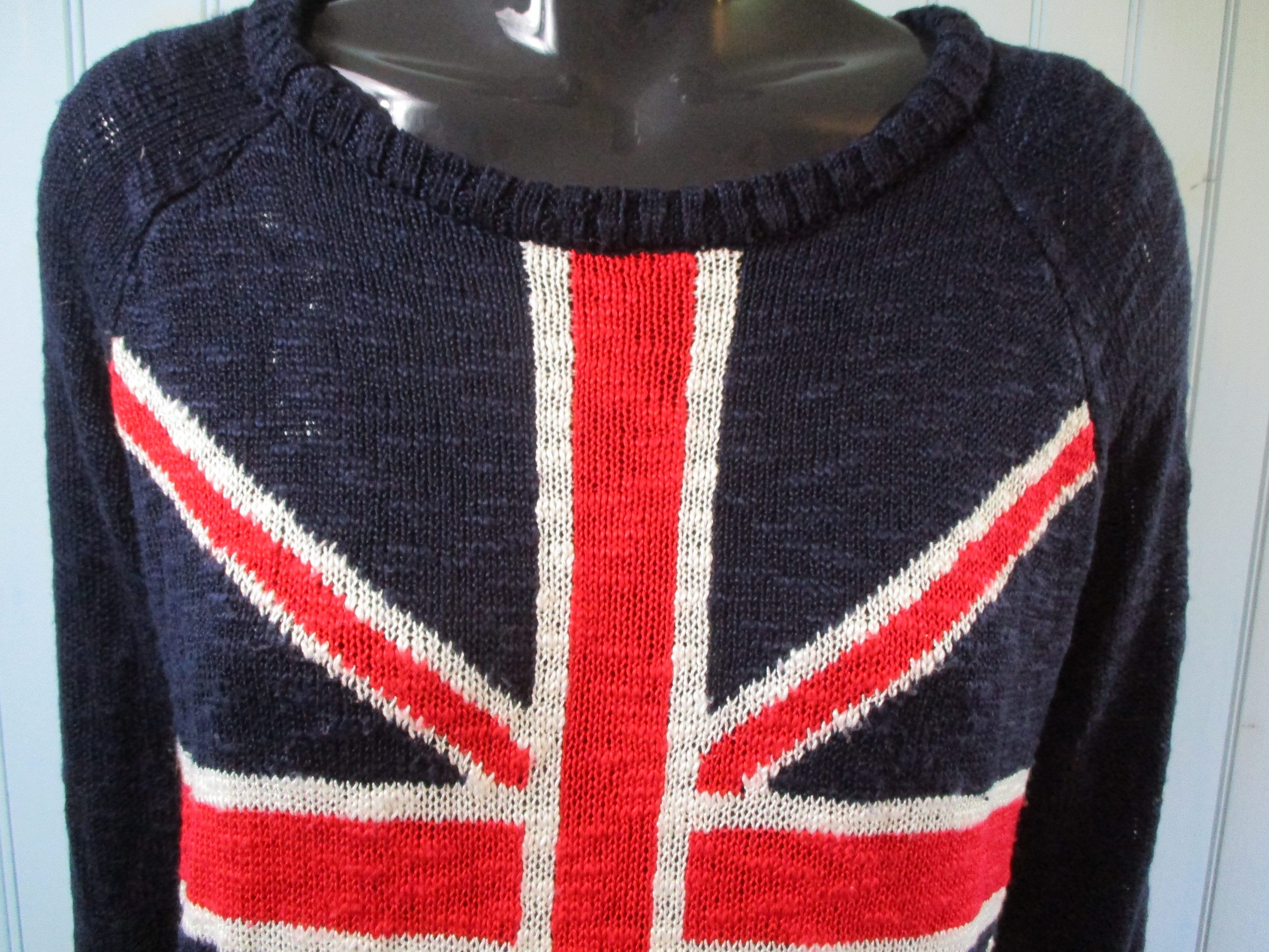 Union Jack With Stars Jumper . Vintage Jumper\union Jack Jumper\vintage ...