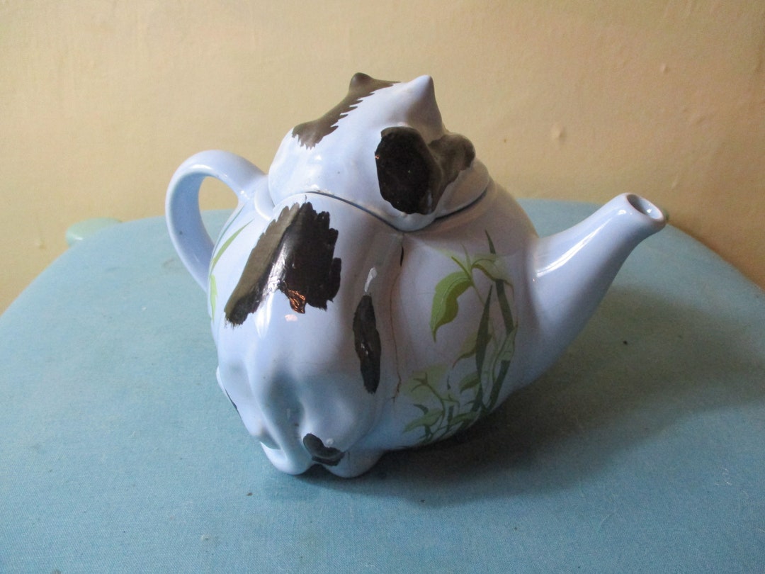 Wade Cat Teapot in Pale Blue. Vintagecat Teapotceramic - Etsy