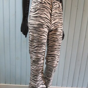 Vintage Zebra Print Jeans Vintage Jeans\zebra Jeans\animal Print ...