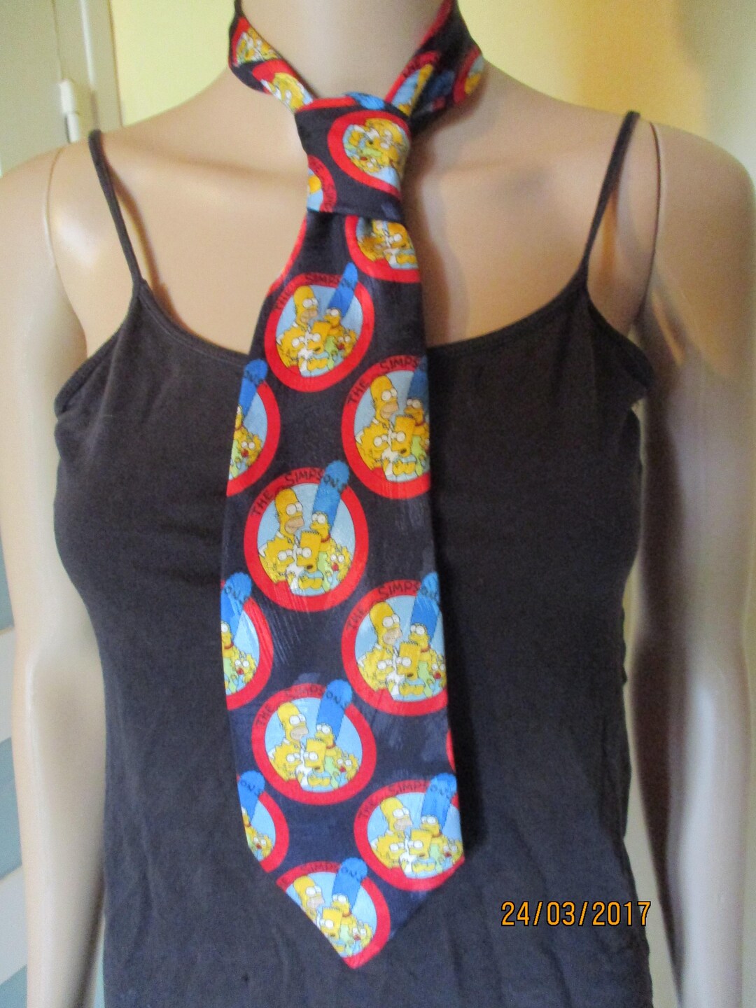 Vintage Simpsons Tie by St. Michael. Vintage Tie\simpsons Tie\cartoon ...