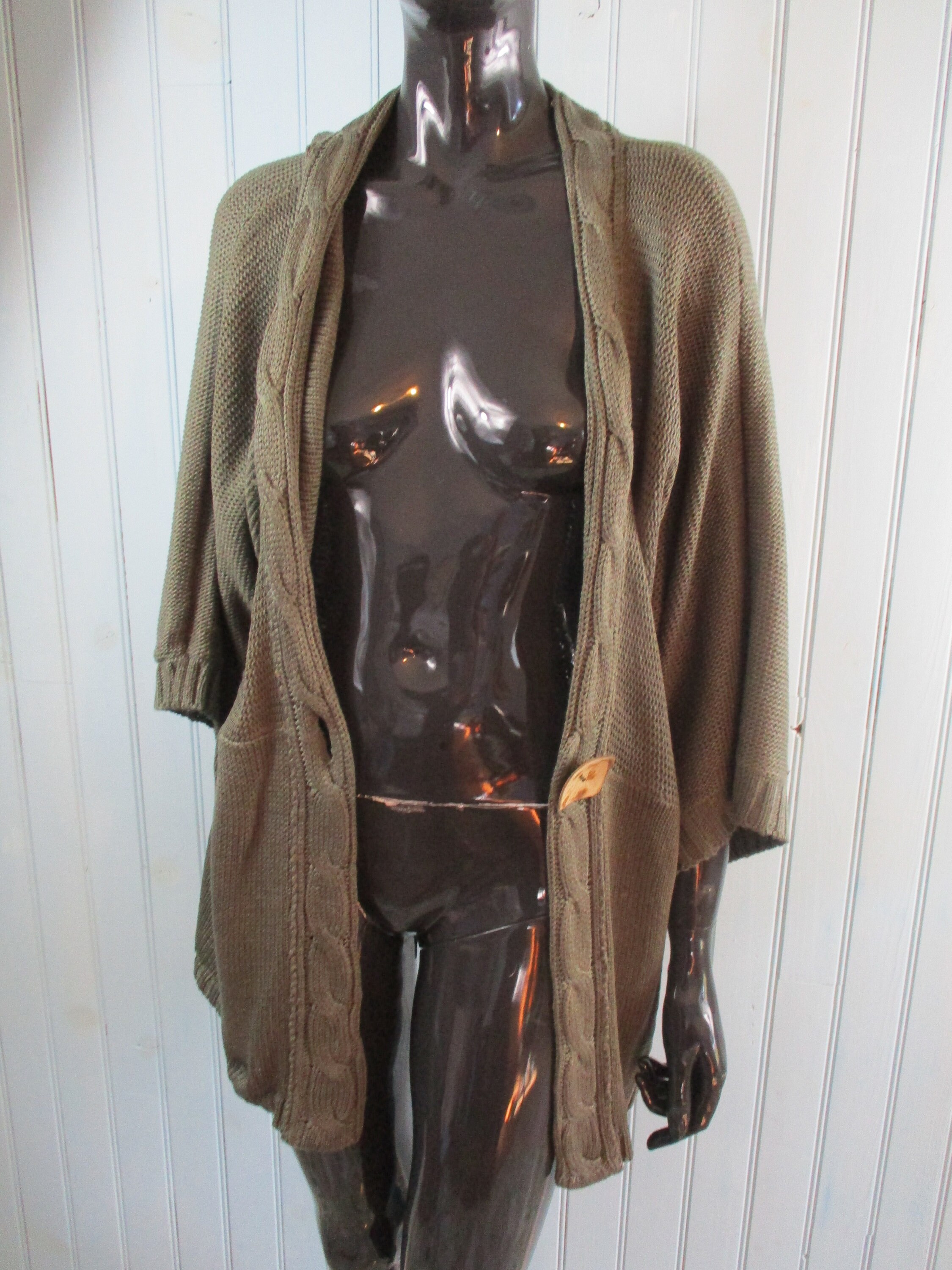 Olive Green Cardigan . Vintage Cardigan\vintage Sweater\vintage ...