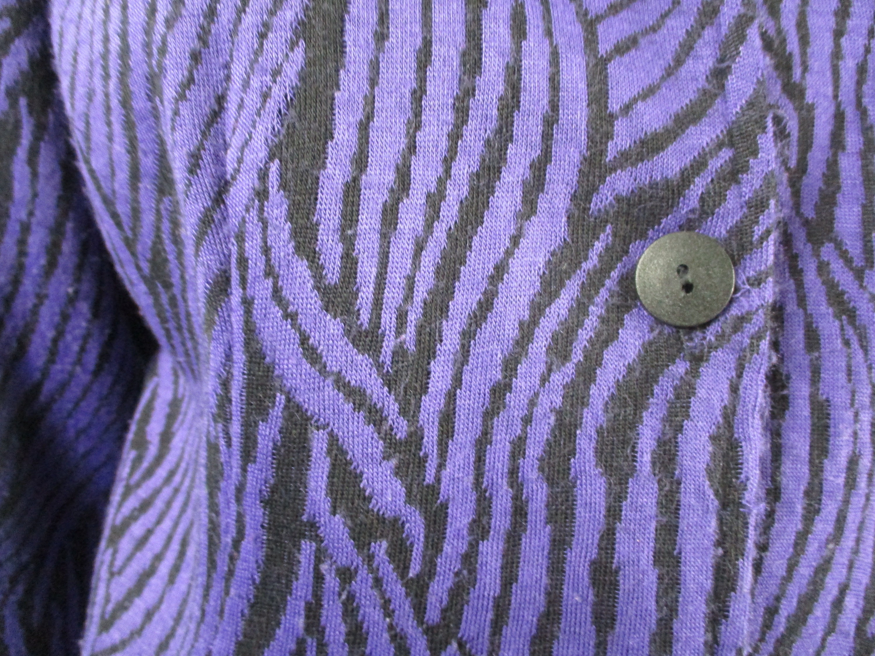 Purple Zebra Print Jacket Vintage Jacketpurple Jacketboho - Etsy
