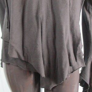 Retro Goth Top Black Long Ragged Sleeves. Gothic Top\retro Top\boho Top ...