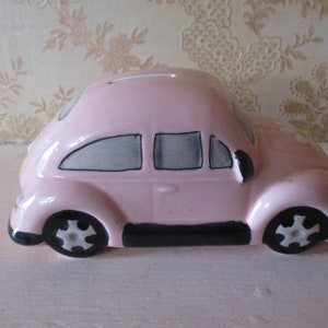 Pink VW Ceramic Money Box. Vintage\vw\beatle Car\money Box\piggy Bank ...
