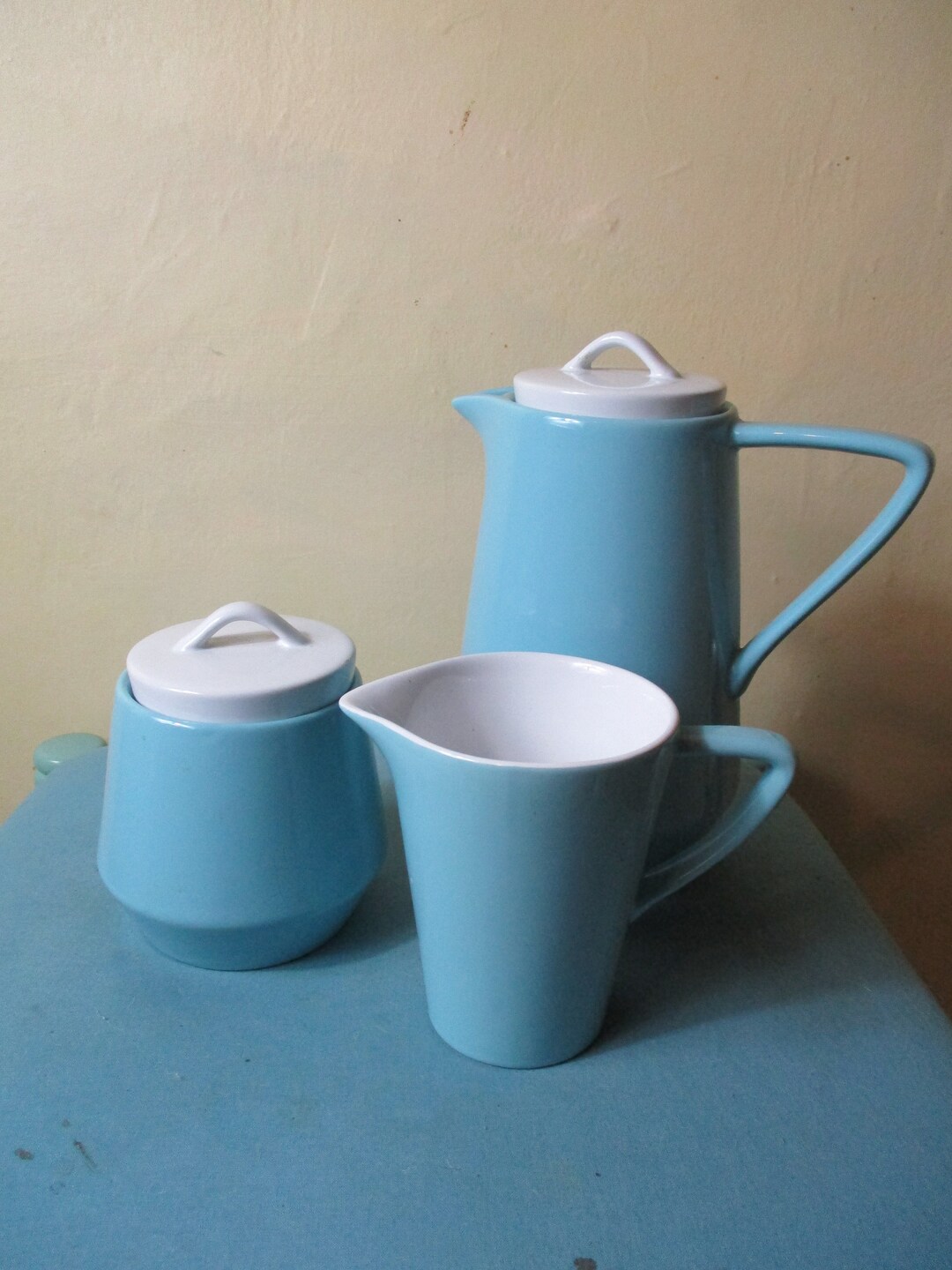 Three Piece Retro Coffee Set. Vintage\retro\retro Coffee Set\kitchen ...