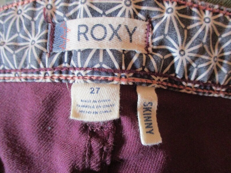 Roxy, Vintage Maroon Skinny Jeans. Vintage Jeans\maroon Jeans\vintage ...