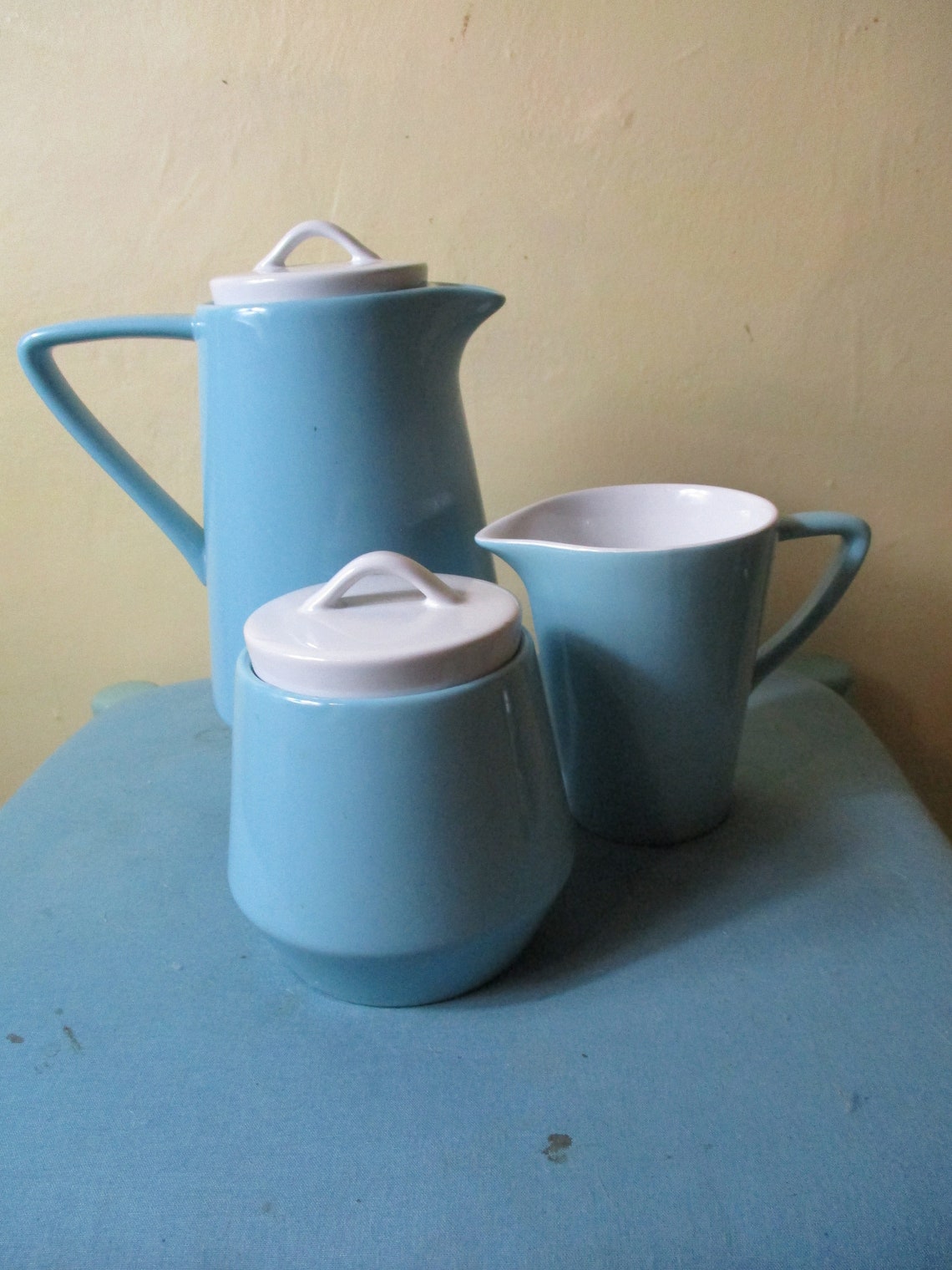 Three Piece Retro Coffee Set. Vintage\retro\retro Coffee Set\kitchen ...