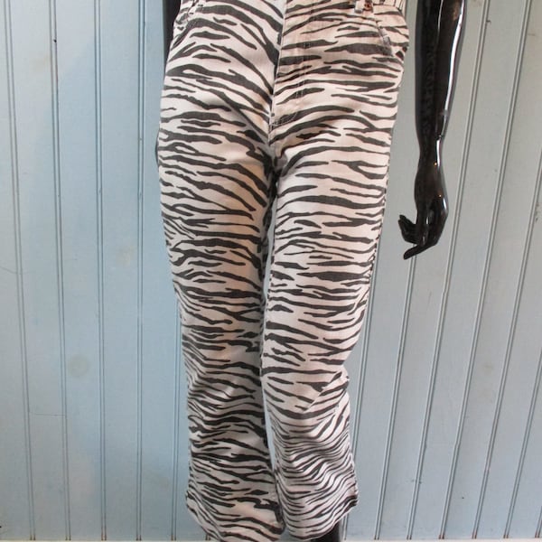Zebra Print Pants - Etsy