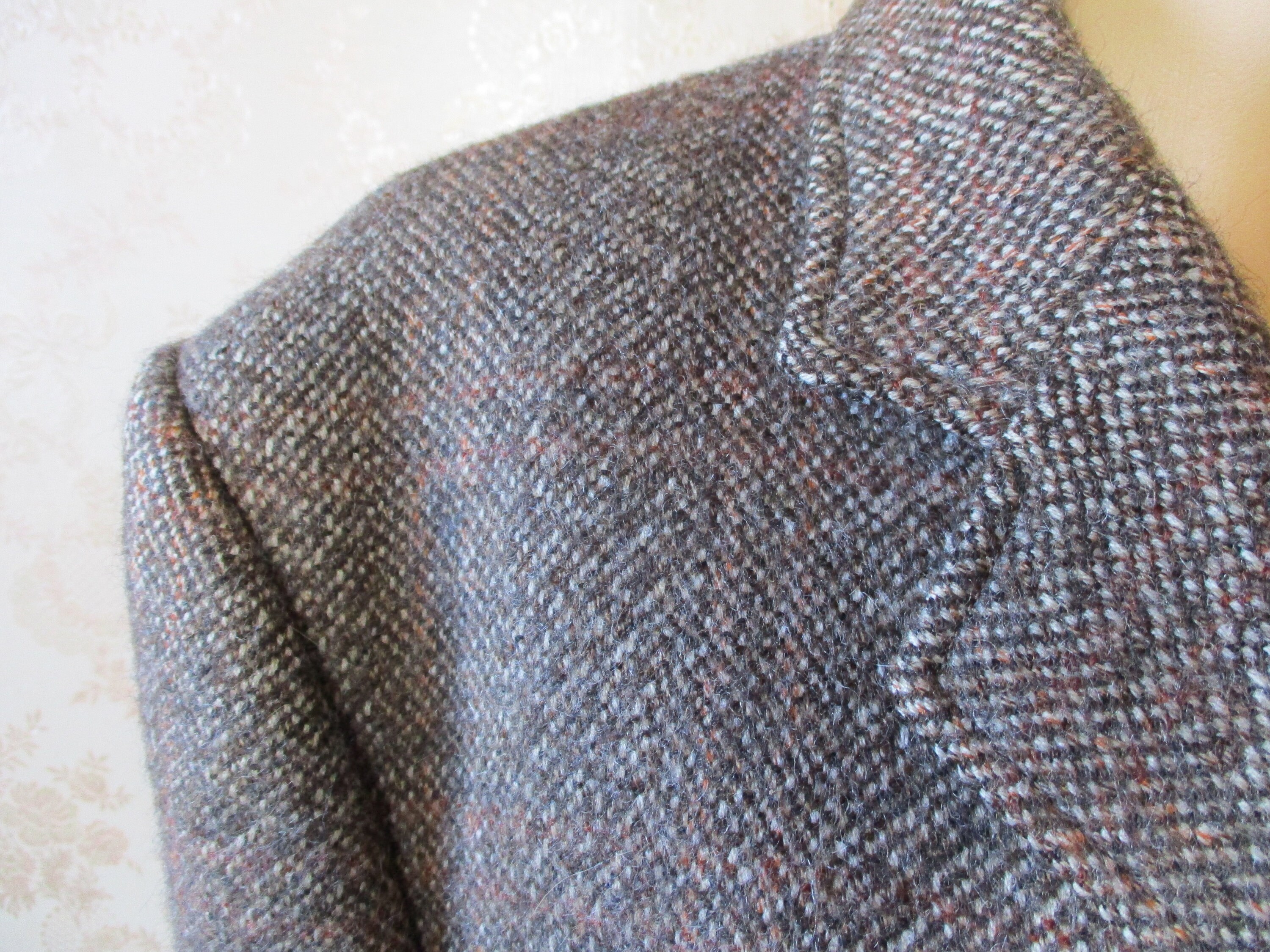 Gents Wool Overcoat Size 48" Chest. Mens Coat\wool Overcoat\vintage Men ...