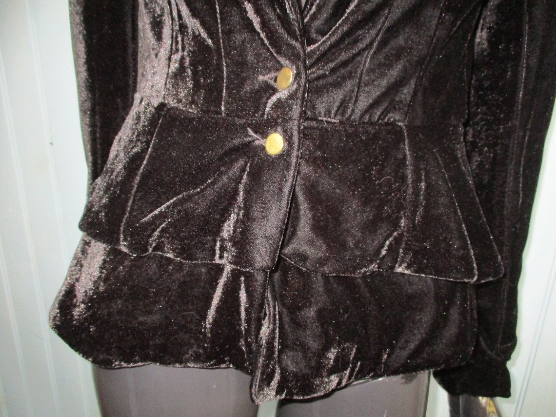 Vintage Velvet Jacket Vintage\velvet\jacket\eveningwear\party Wear ...