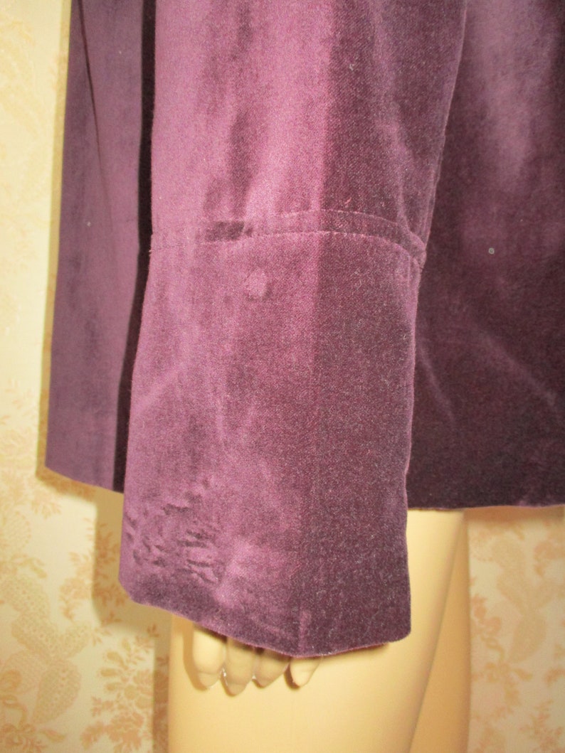 Purple Velvet Jacket . Vintage Jacketpurple Jacketvelvet - Etsy