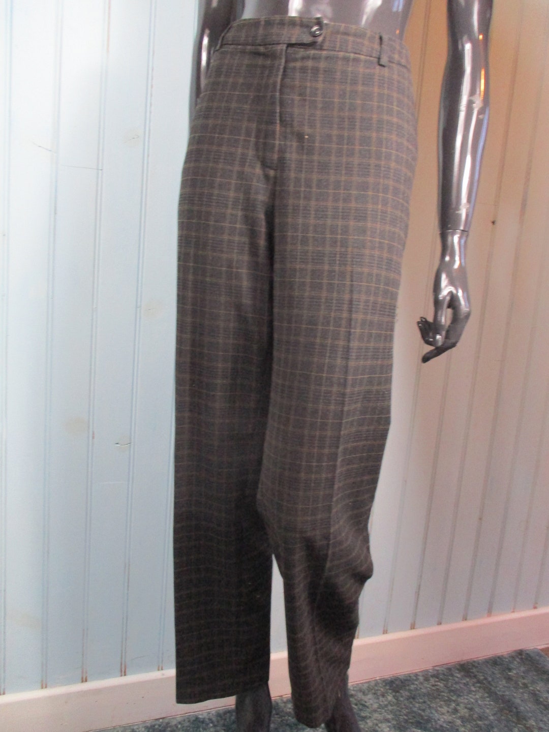 Vintage Check Trousers Vintage Pantstrouserschecked - Etsy