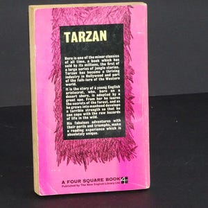 1965 Tarzan of the Apes by Edgar Rice Burroughs / Four Square Books ...