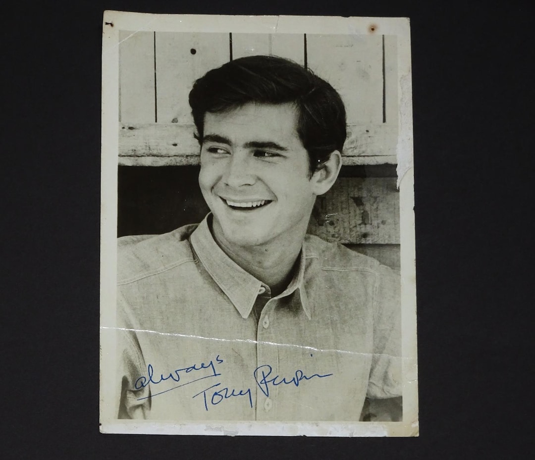1960 Anthony Perkins Signed Photograph /norman Bates Psycho / Alfred ...