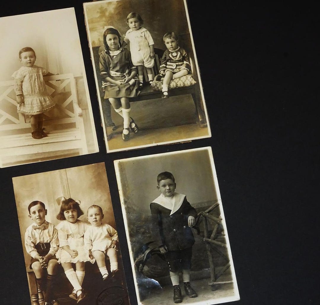 1910s Cute Kids Original Photographs / Sepia Tone and Black and White ...