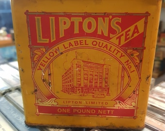 VINTAGE TEA BOX, Lipton Limited Edition 1920 Design Anniversary Tin Tea ...