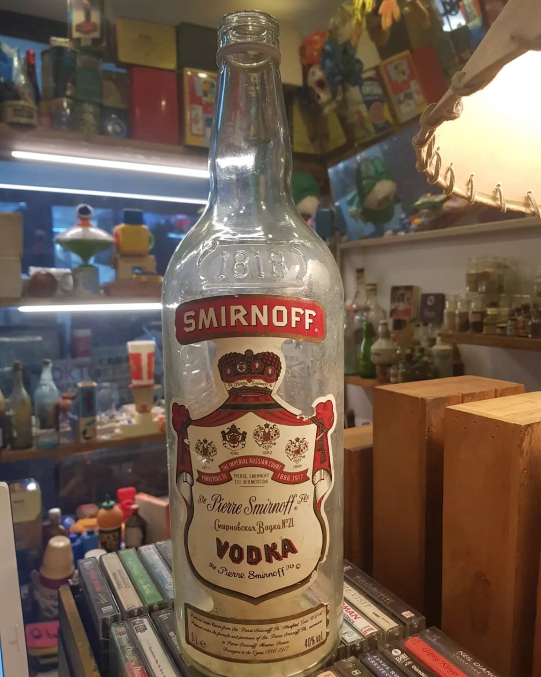 Vintage Smirnoff Vodka Bottle - Etsy