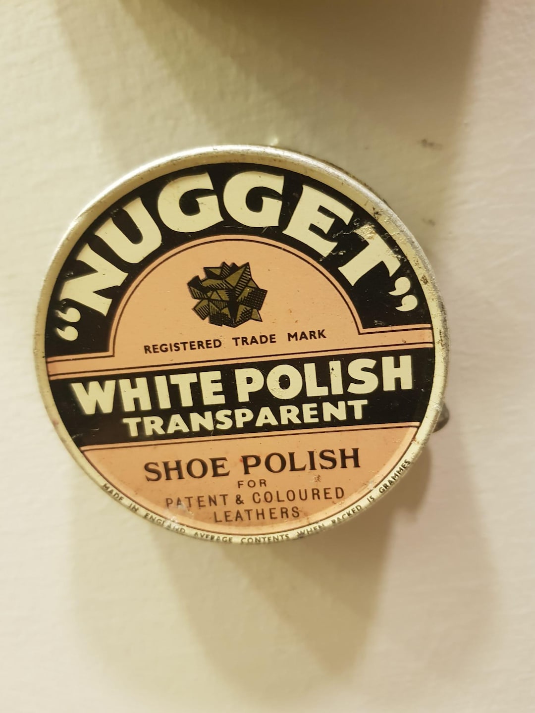 Vintage Tin Nugget Brand Shoe Polish Box - Etsy