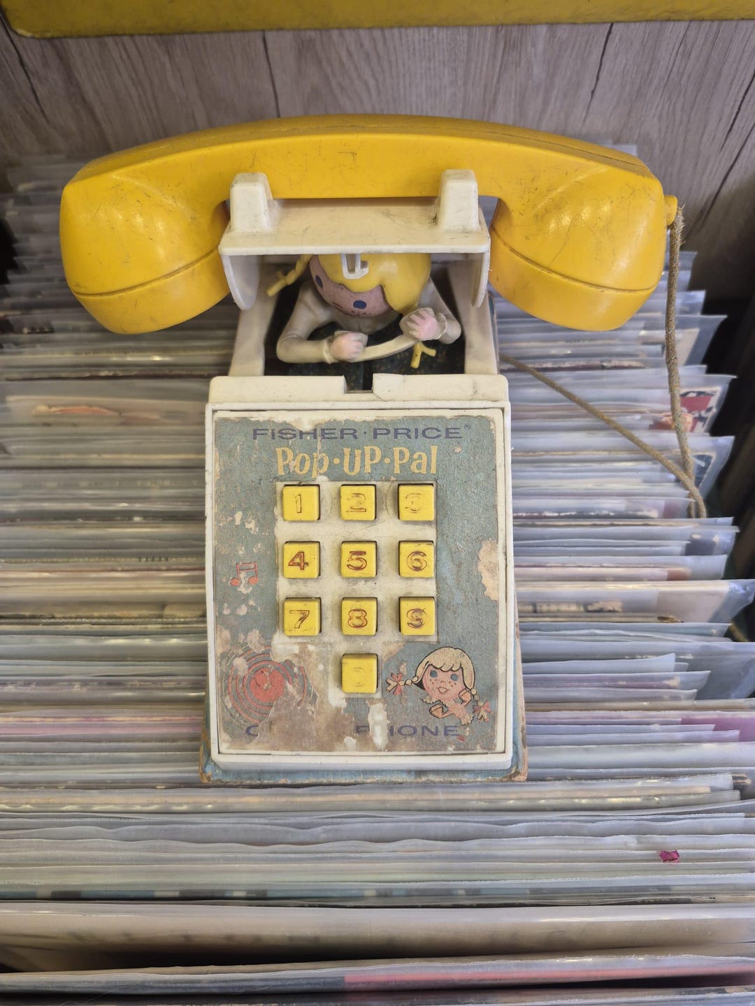 1968 Vintage Fisher Price Pop up Pal Chime Phone Telephone Toy - Etsy