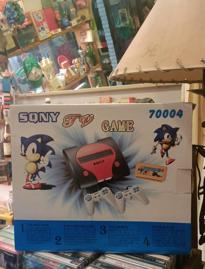 Vintage SONY TV Game 7004 8 Bit Arcade Game / 2 Joysticks and 1 Game ...