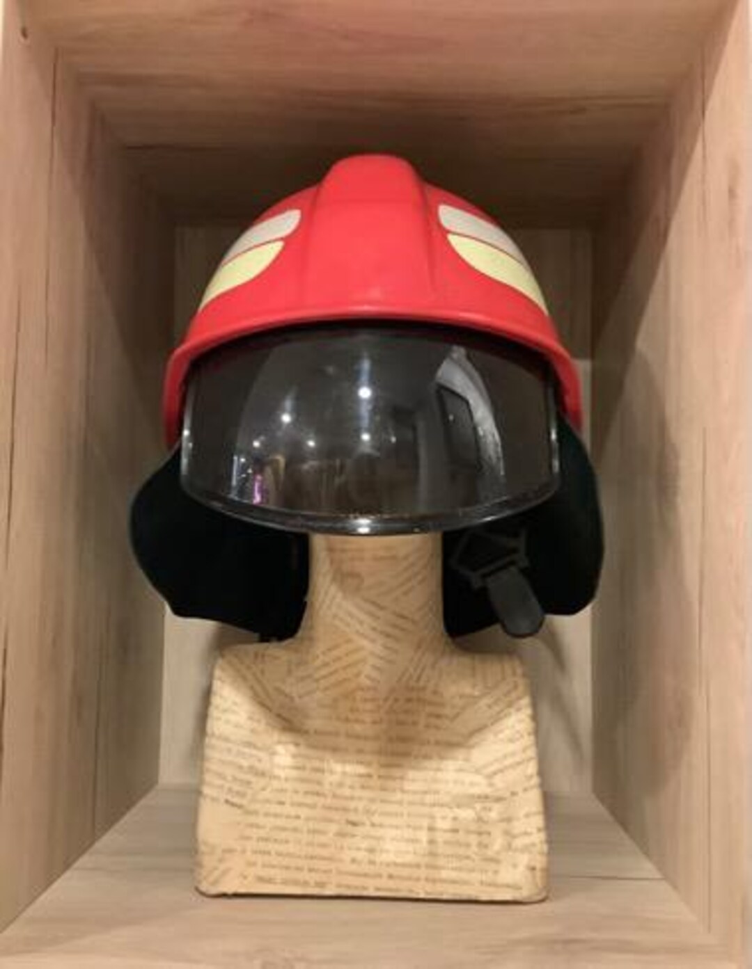 Vintage Fire Fighter Helmet - Etsy