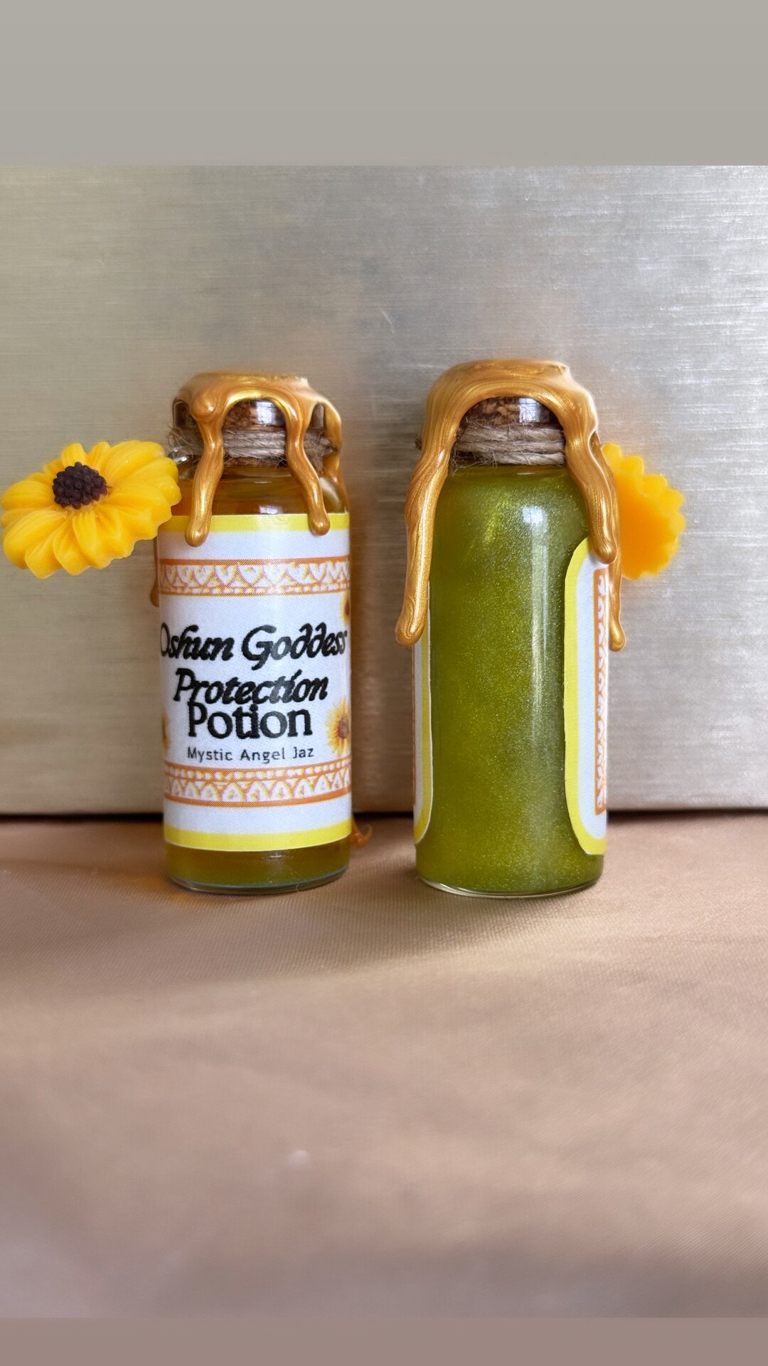 Oshun Goddess Color Changing Potion Wish Bottle, Fertility Beauty ...