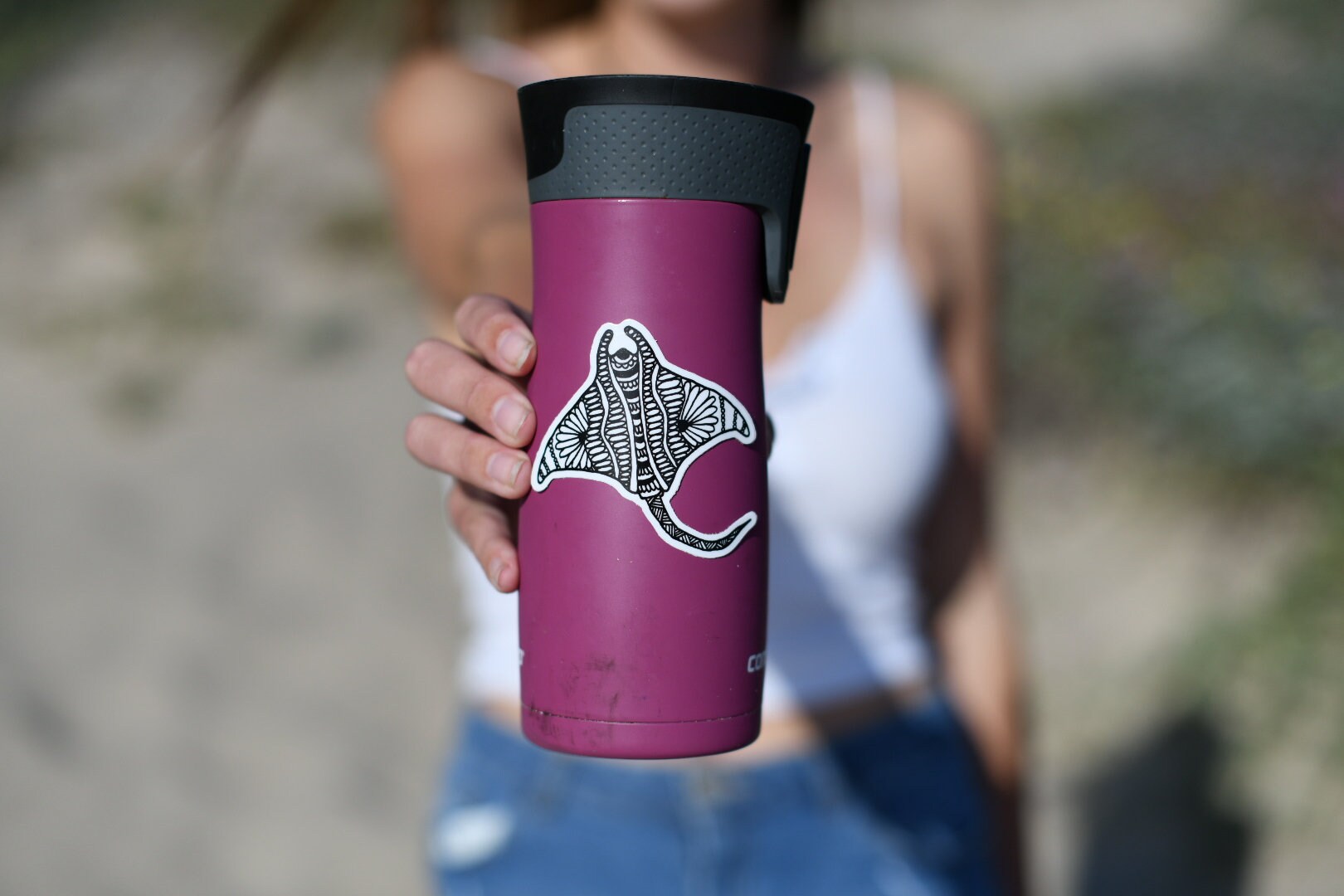 Manta Ray Sticker Vinyl Decal Vinyl Sticker Car Decal - Etsy