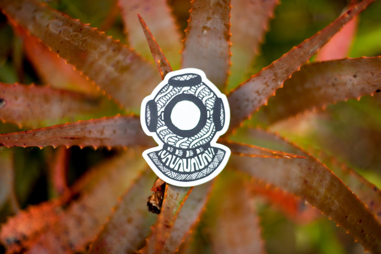 Old School Scuba Diving Helmet Sticker Vinyl Decal Vinyl - Etsy