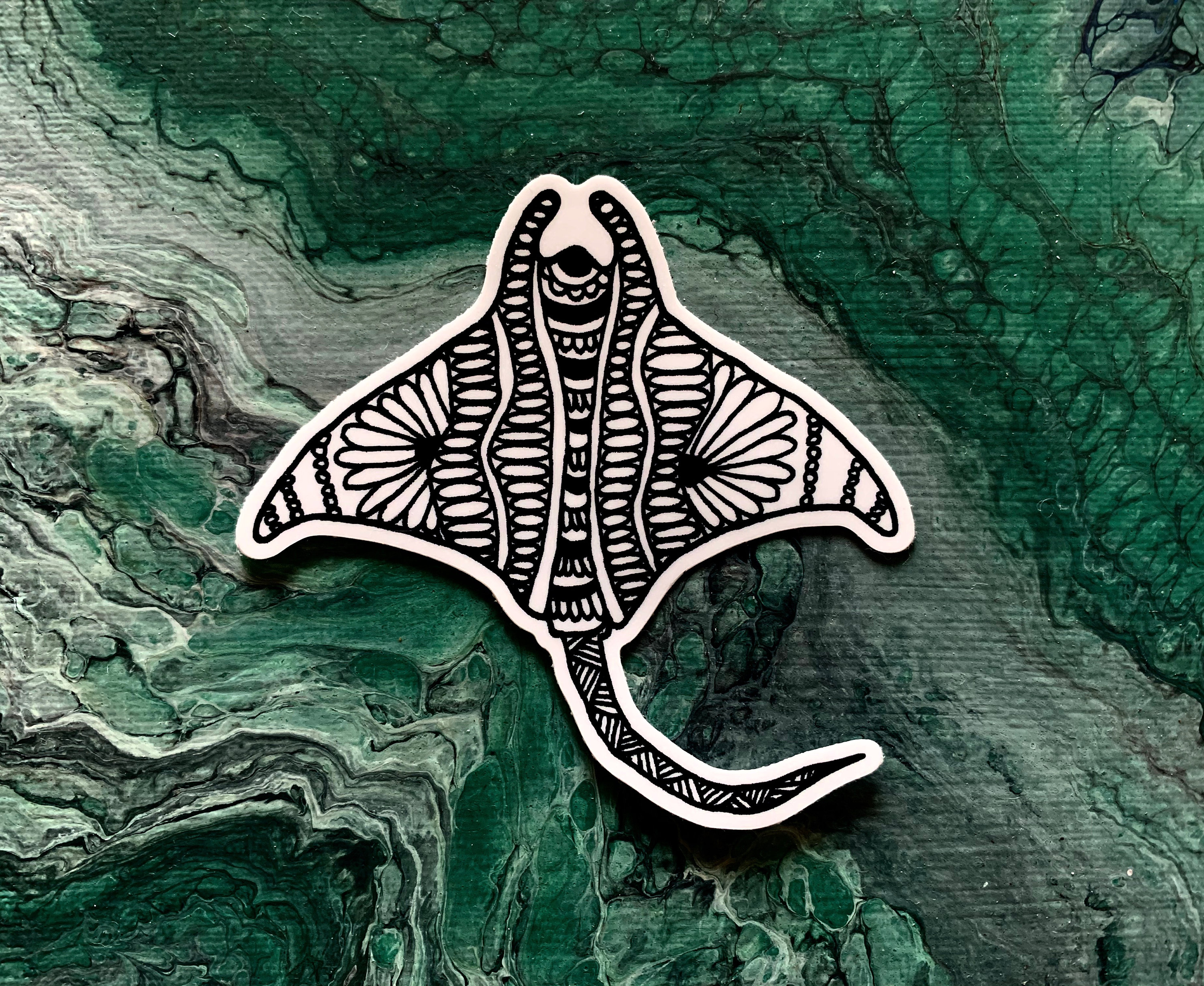 Manta Ray Sticker Vinyl Decal Vinyl Sticker Car Decal - Etsy.de