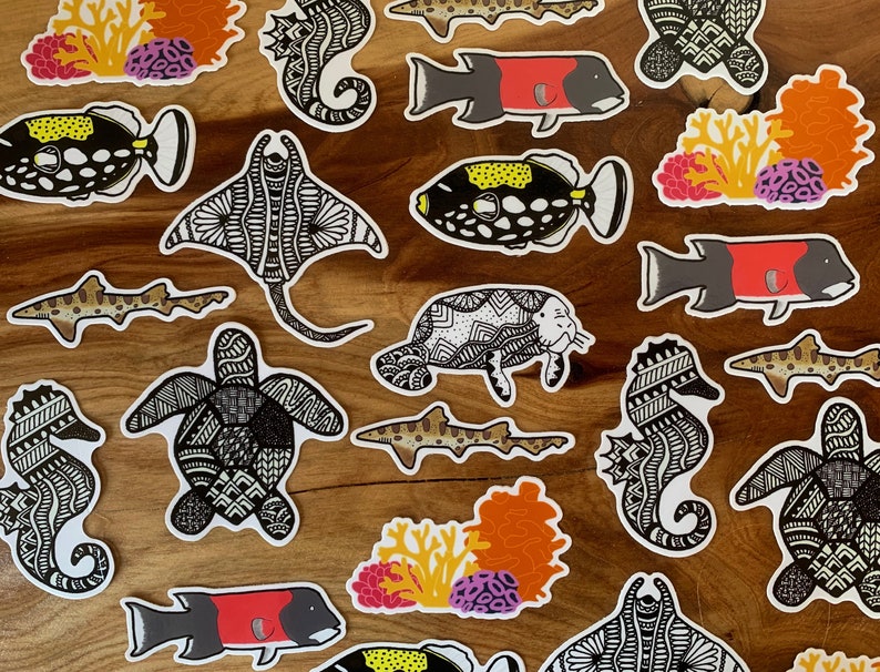 Manatee Sticker Vinyl Decal Vinyl Sticker Car Decal - Etsy