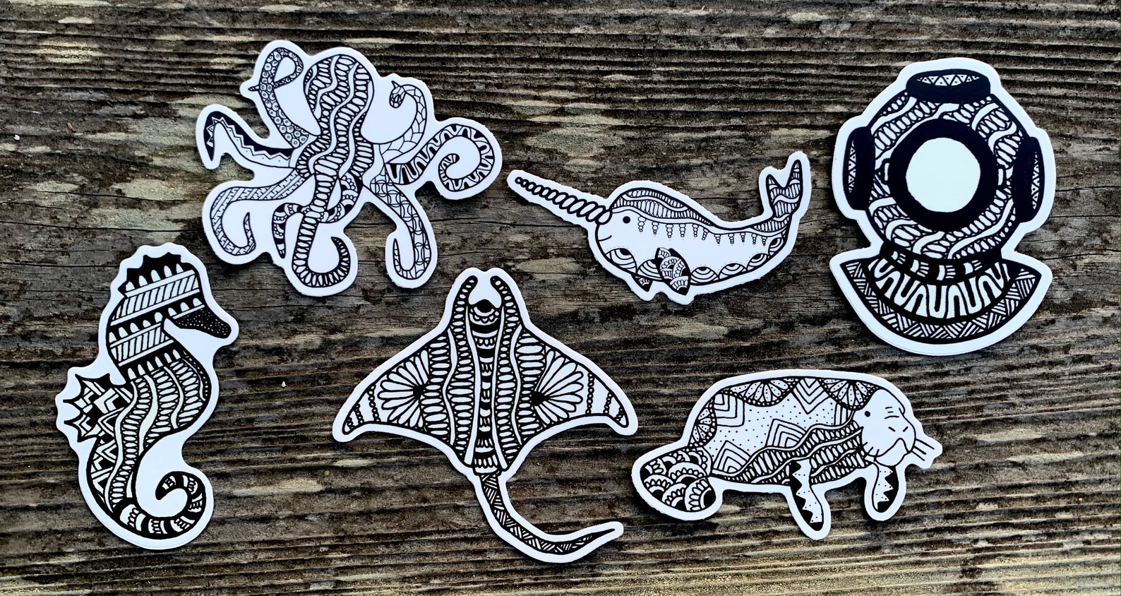 Seahorse Sticker - Vinyl Decal, Vinyl Sticker - Car Decal, Laptop Decal ...