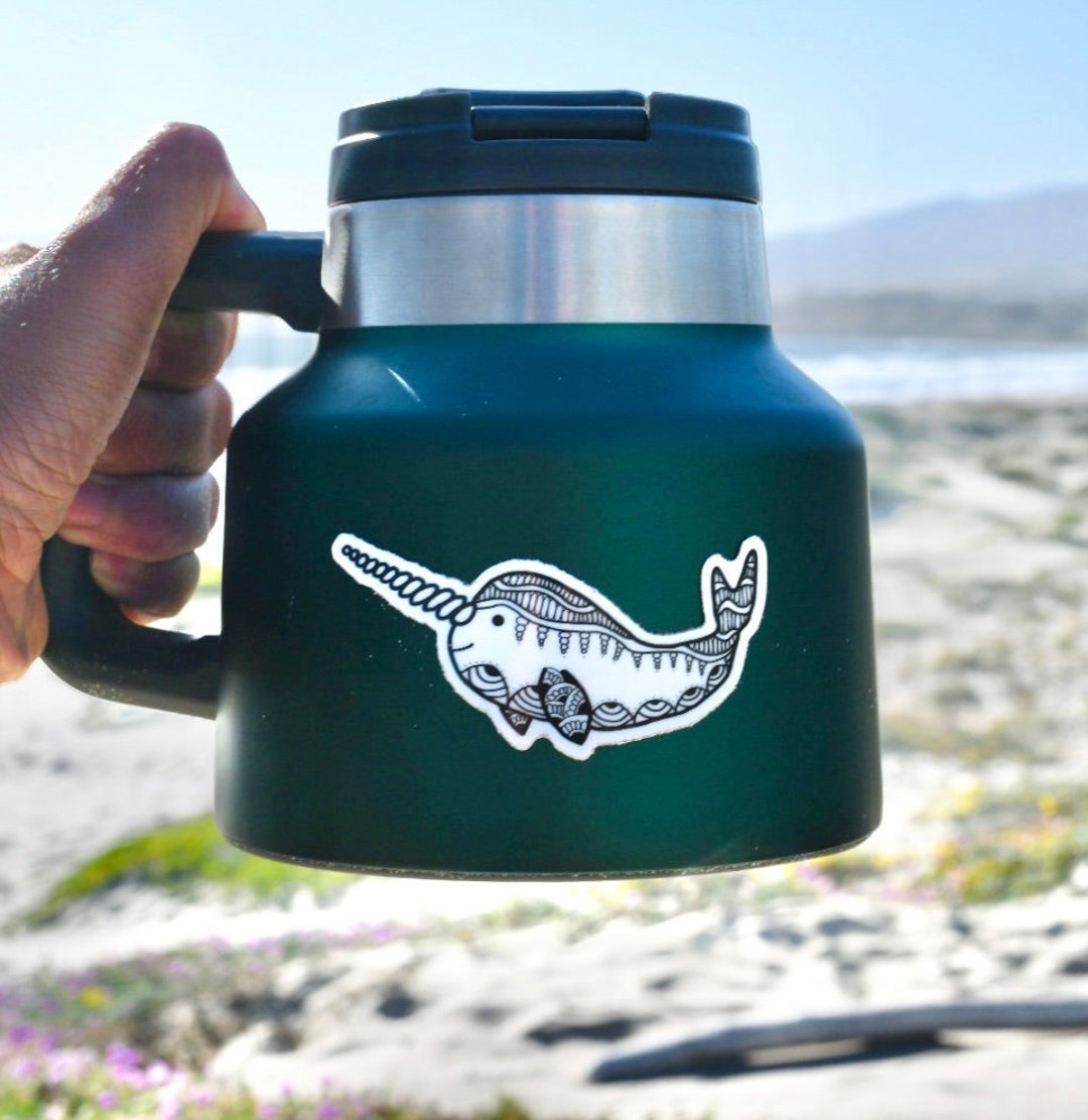 Narwhal Sticker - Vinyl Decal, Vinyl Sticker - Car Decal, Laptop Decal ...