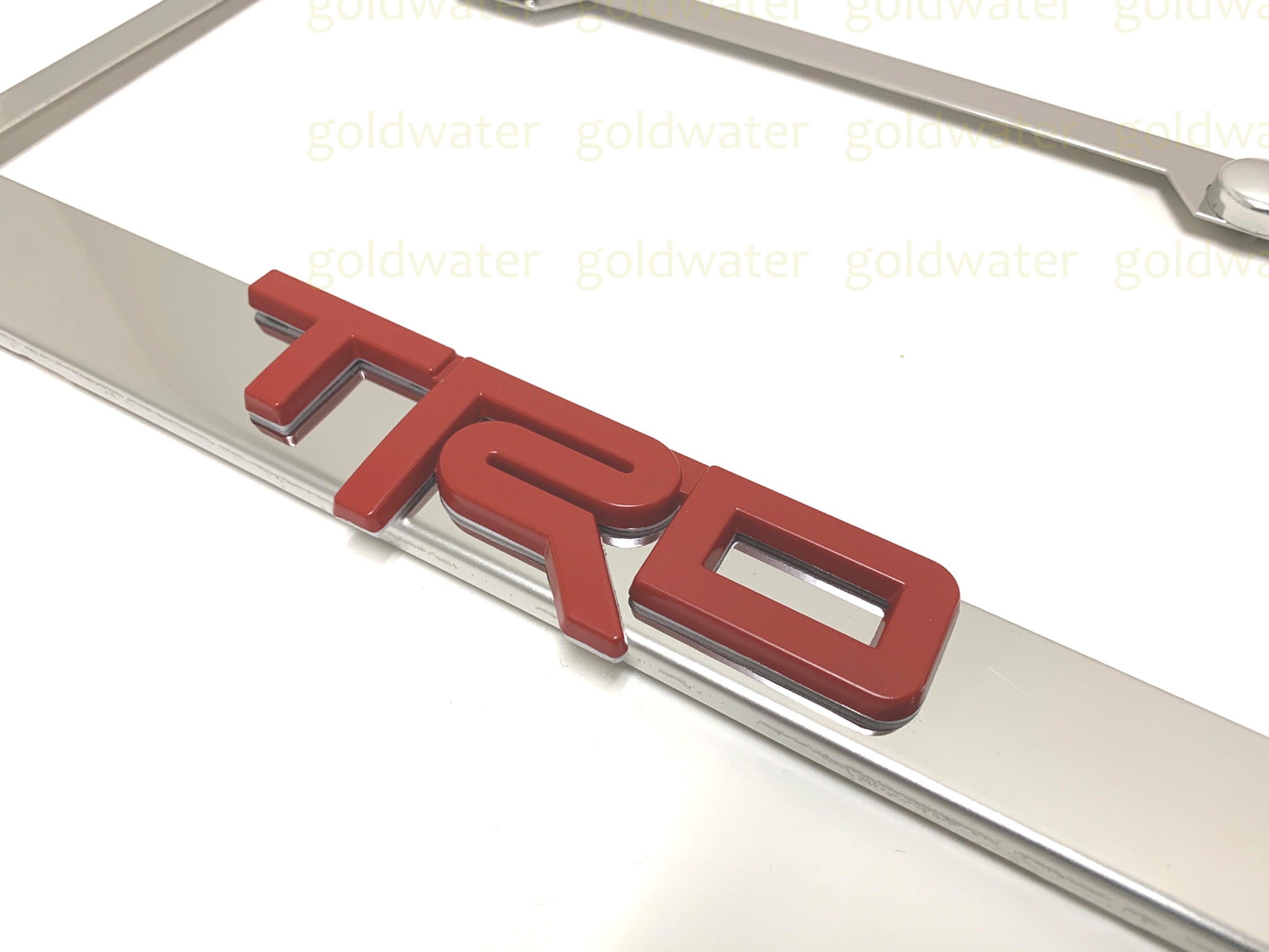 3D TRD Red Badge Emblem Stainless Steel Chrome Metal License | Etsy