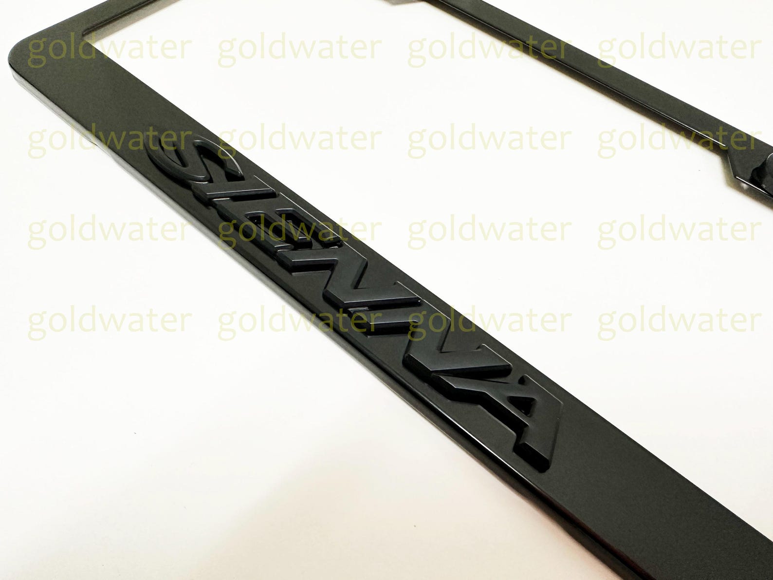 3D (black) Sienna Emblem Badge Black Powder Coated Metal Steel License ...