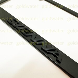 3D (black) Sienna Emblem Badge Black Powder Coated Metal Steel License ...