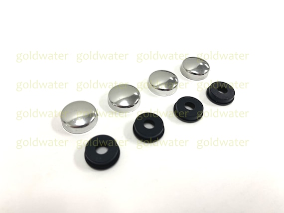 4 Pieces Set Chrome Silver Screw Cap Covers for All USA | Etsy