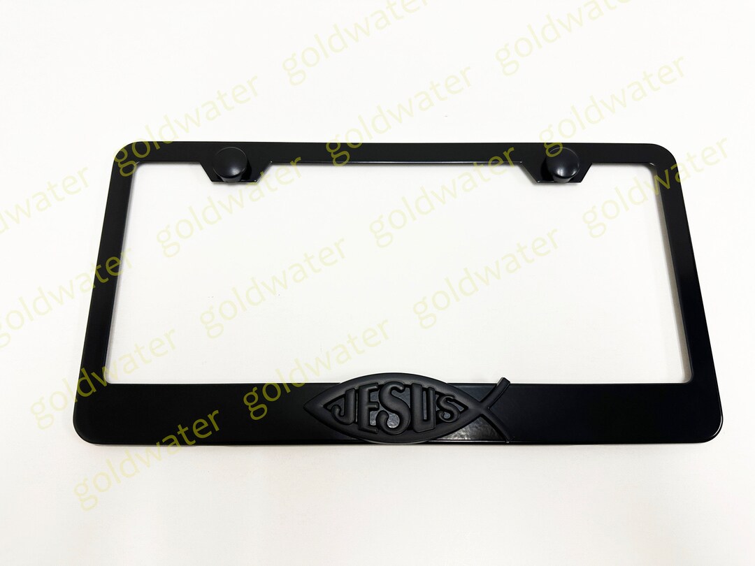 3D black Ichthys Jesus Sign of the Fish Logo Emblem Badge Black Powder ...