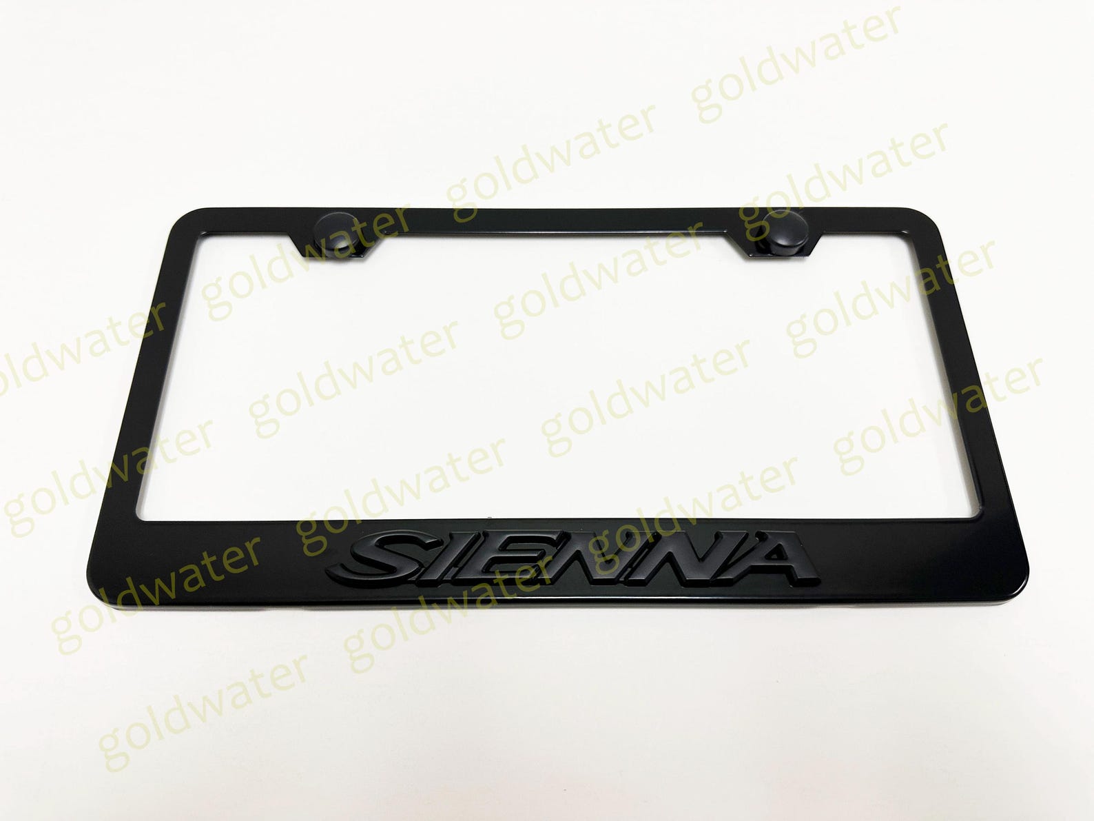 3D (black) Sienna Emblem Badge Black Powder Coated Metal Steel License ...
