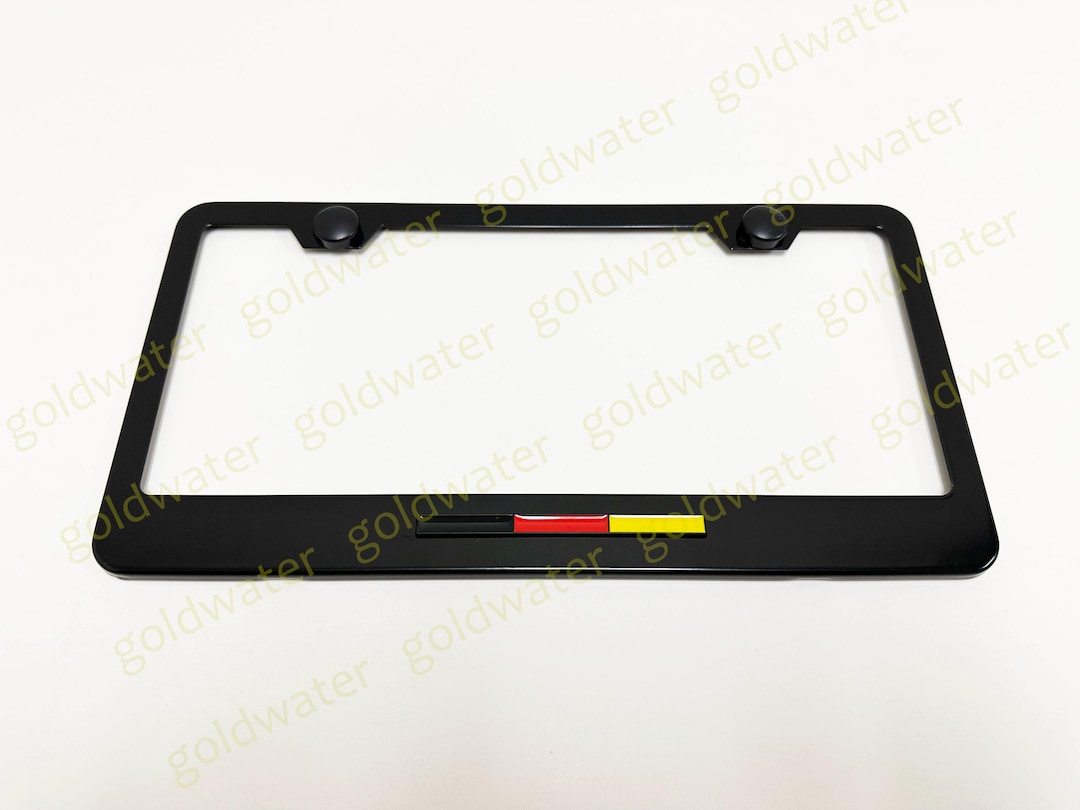 3D German Flag Color Stripes Emblem Black Powder Coated Metal Steel ...