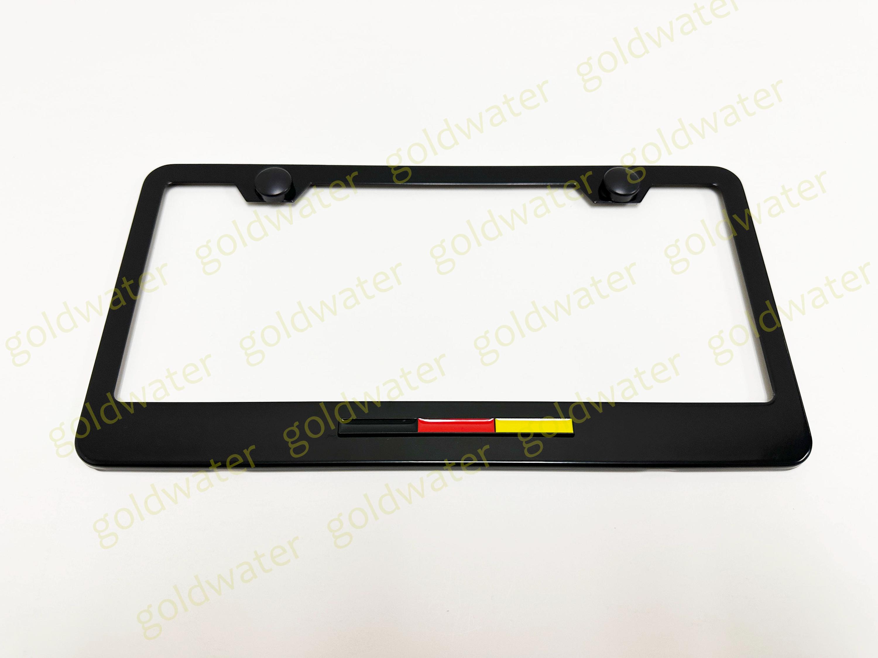 3D German Flag Color Stripes Emblem Black Powder Coated Metal Steel ...